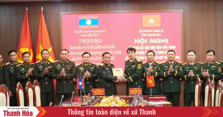 Bộ Chỉ huy Quân sự hai tỉnh Thanh Hóa - Hủa Phăn ký kết thoả thuận hợp ...
