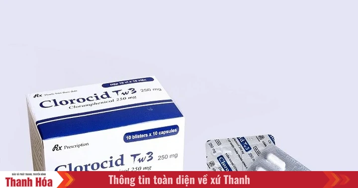 Đình chỉ lưu hành thuốc viên nén Clorocid TW3