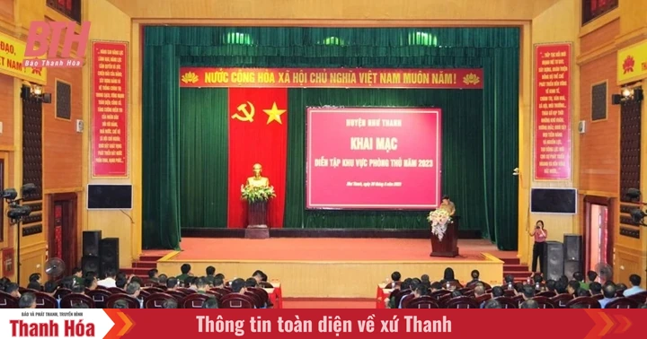 Khai mạc diễn tập khu vực phòng thủ huyện Như Thanh năm 2023