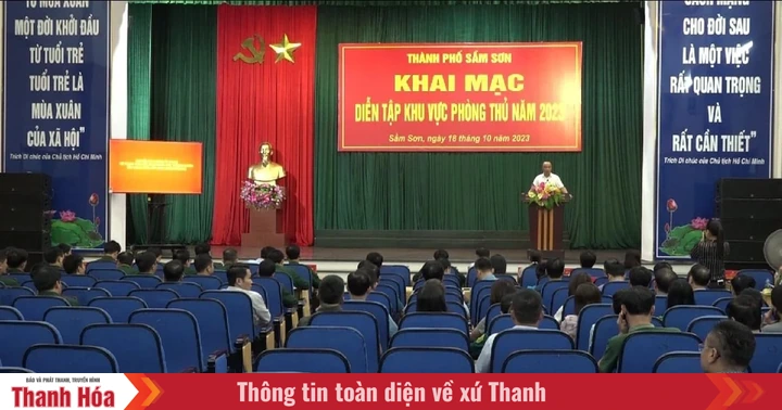 Khai mạc diễn tập KVPT TP Sầm Sơn năm 2023