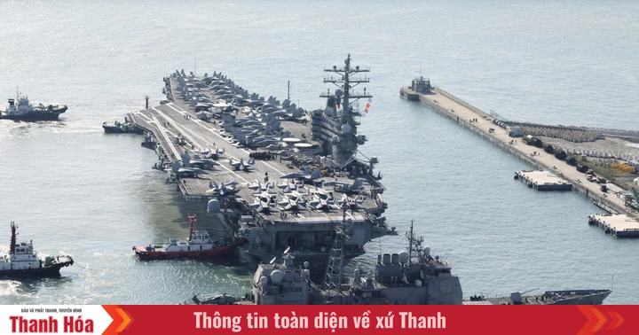 Tàu sân bay USS George Washington cập cảng Busan, củng cố hợp tác quân ...