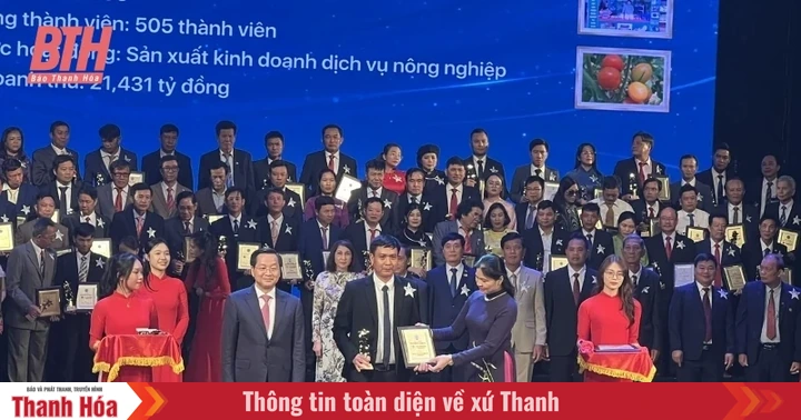 Thanh Hóa có 2 HTX được tôn vinh và nhận giải thưởng Ngôi sao HTX năm 2024