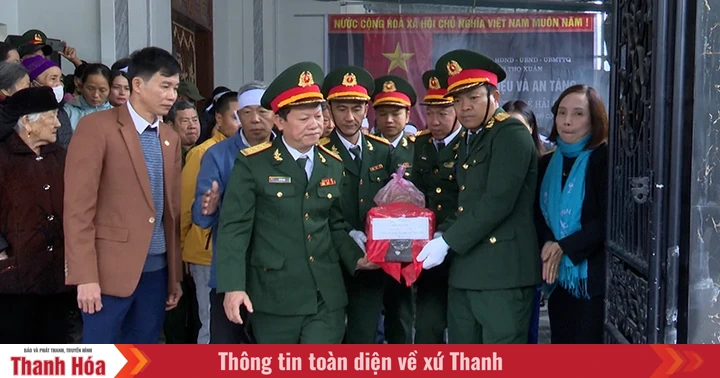 Thọ Xuân: Tổ chức lễ truy điệu và an táng hài cốt Liệt sĩ Lê Hải Lục