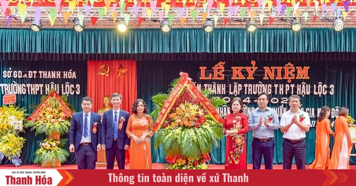 Trường THPT Hậu Lộc 3 kỷ niệm 20 năm thành lập và Đón Bằng công nhận ...